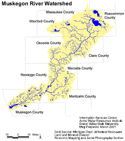 Muskegon River Watershed Project - Study Area - Robert B. Annis Water ...